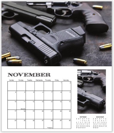 2024 HANDGUNS DELUXE WALL CALENDAR – MXBOOTY.com