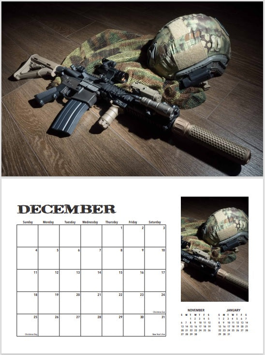 Tactical Girls Calendar 2022